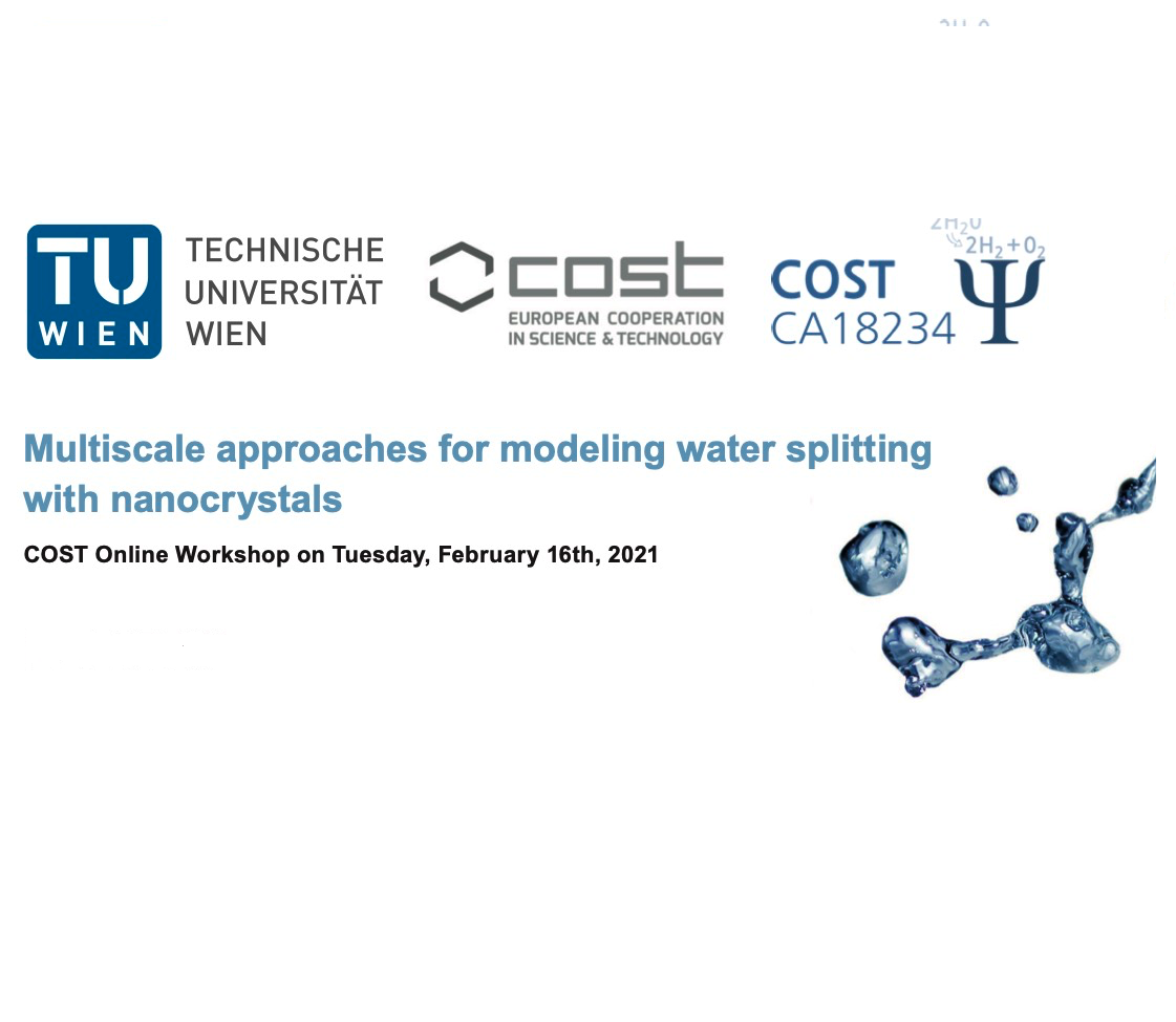 Workshops | Computational materials sciences for efficient water ...